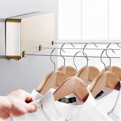 Corde À Linge Rétractable Étendoir À Linge Intérieure Extérieure