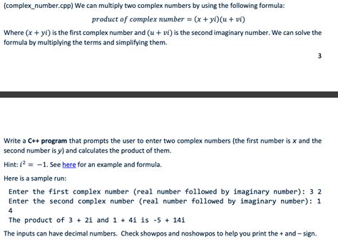 solved complex number cpp we can multiply two complex