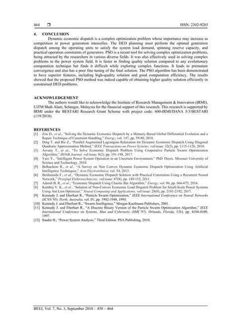 dynamic economic dispatch assessment using particle swarm optimization technique pdf