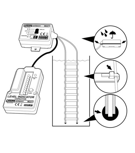 Capacitive Water Level Indicator Kemo M