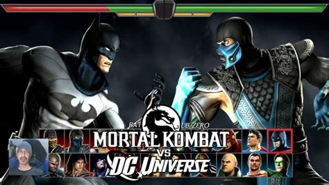Mortal Kombat Vs DC Universe Batman Vs Sub Zero Raiden Scorpion