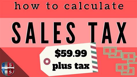 How To Calculate Sales Tax And Final Price Youtube