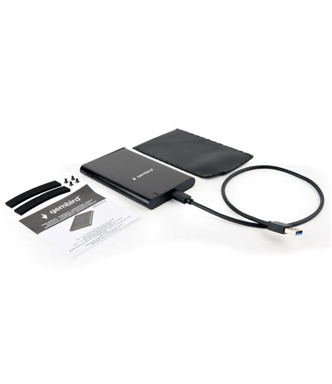 Obudowa zewnętrzna Gembird EE2 U3S 6 na dysk HDD SATA 2 5 USB C czarna