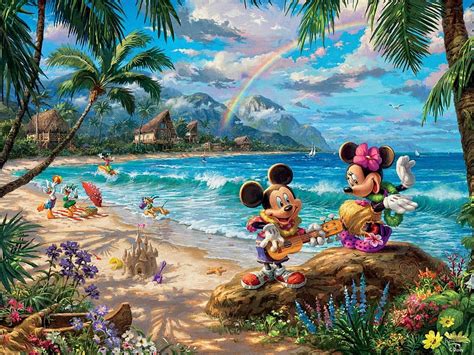 Mickey Mouse Beach Wallpaper