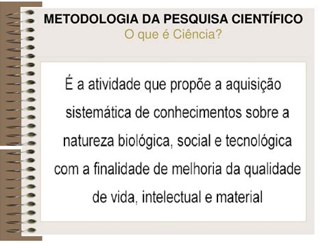 PPT Metodologia do Trabalho Científico PowerPoint Presentation free