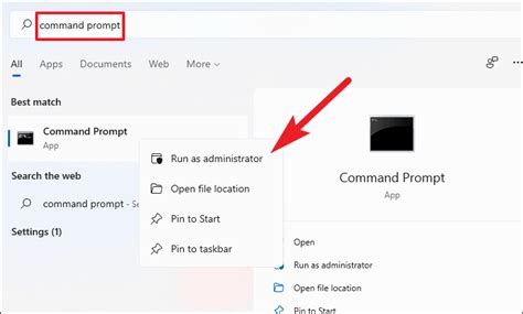 how to open command prompt as an admin on windows 11