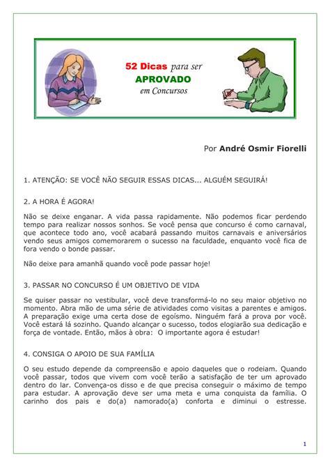 Dicas Para Ser Aprovado Em Concursos Pdf