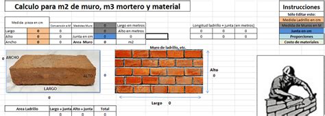 MANERA DE COMO PODER CALCULAR LAS CANTIDADES DE LADRILLOS DE UN MURO