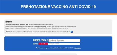 Vaccino Covid Via Alle Prenotazioni Online Oltre 1000 Nei Primi 5
