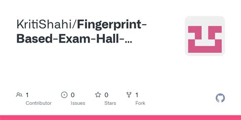 github kritishahi fingerprint based exam hall authentication system