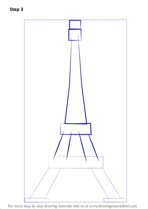 Learn How To Draw An Eiffel Tower Wonders Of The World Step By Step