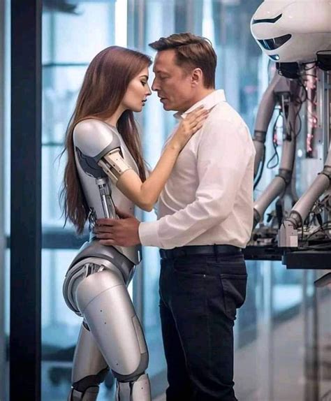 Elon Musks Controversial Kiss With A Robot Leaves Internet Baffled