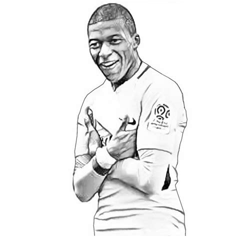 Cool De Coloriage Mbappe Psg Photos Kylian Mbapp Coloring Pages