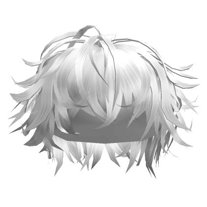 White Messy Anime Hair Roblox Item Rolimon S