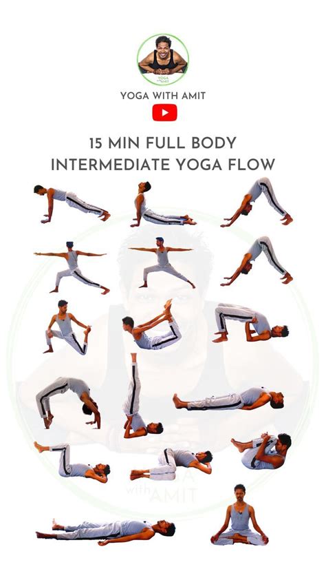 15 Min Full Body Intermediate Yoga Flow Yoga Flow Yoga Yoga For Men