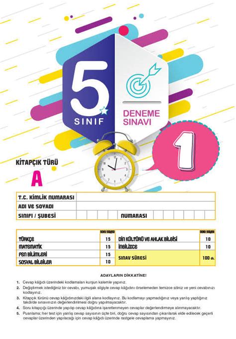 5 Sınıf Tüm Dersler Konu Anlatımı Sınav Yayınları Cevap Anahtarı