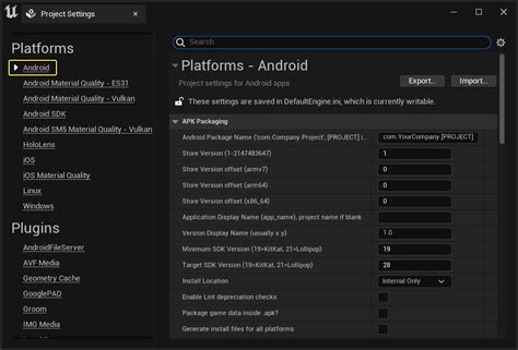 setting up android launch screens in unreal engine unreal engine 5 3 documentation