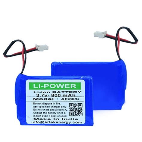 Rechargeable 3 7V 800 MAh Lithium Ion Battery At Rs 100 Lithium