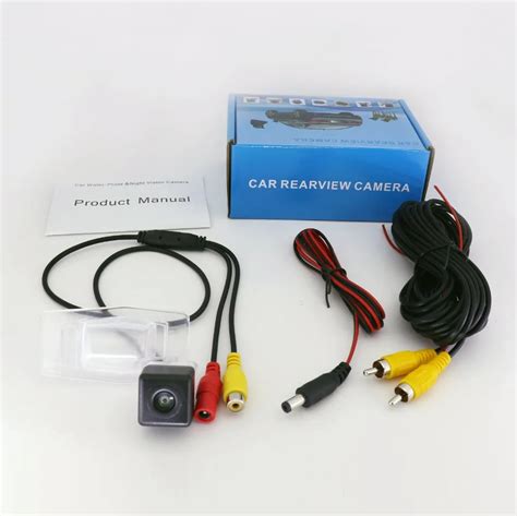 Thehotcakes cámara trasera para coche lente de luz de matrícula de