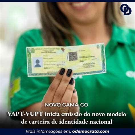 VAPT VUPT inicia emissão do novo modelo de carteira de identidade