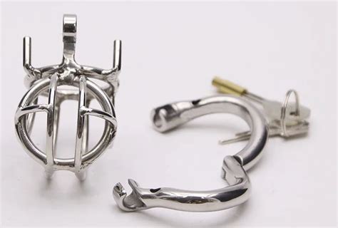 62mm Reverse Design Stainless Steel Stealth Male Chastity Device Cock