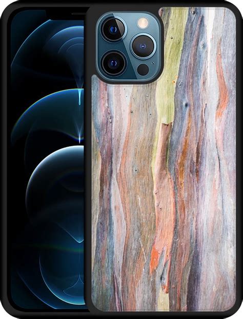 IPhone 12 Pro Max Hoesje Design Op Glas Wood Art II Designed By