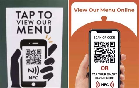 Nfc Epoxy Menu Tag Qr Code For Restaurant Nfc Menu Custom Wholesale