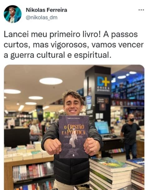 Para Terror Da Esquerda Nikolas Lan A Seu Primeiro Livro E Ensina