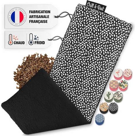 Bouillotte Micro Onde Fabriquée En France Coussin Chauffant Dos