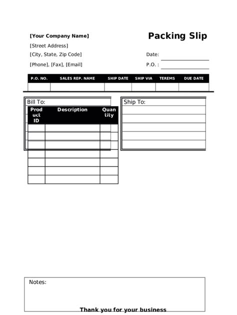 What Is A Packing Slip Definition Examples Free Doc Template