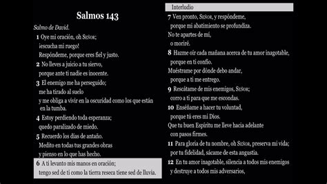 Salmos 143 Biblia Dramatizada NTV YouTube