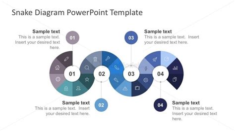 Free Snake Diagram With Thin Icons SlideModel
