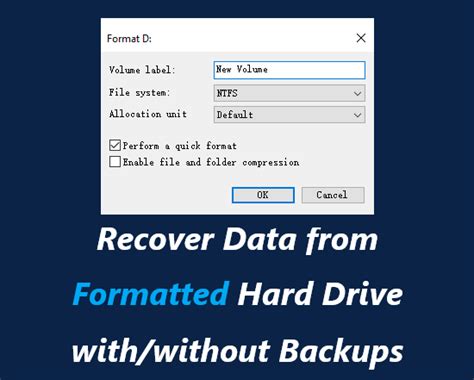 How To Recover Data From Formatted Hard Drive With Or Without Backups