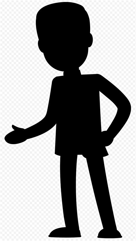 Silueta Humana Comportamiento M Negro Blanco Y Negro Plantilla Png