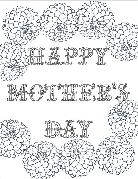 Mother S Day Coloring Pages Printable