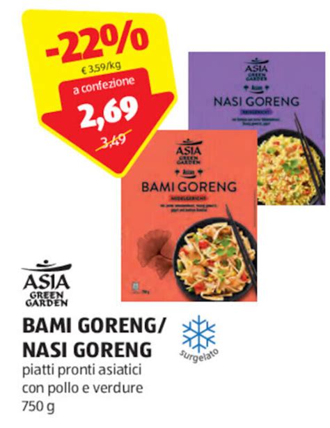 ASIA GREEN GARDEN BAMI GORENG NASI GORENG 750 G Offerta Di ALDI