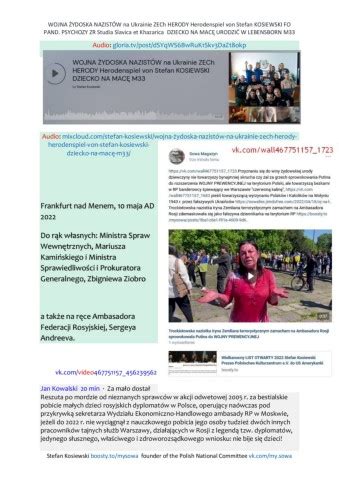 WOJNA ŻYDOSKA NAZISTÓW na Ukrainie ZECh HERODY Herodenspiel von Stefan