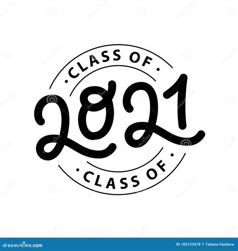 Diplômé 2021 Classe 2021 Inscription Du Timbre De Logo Répertoire