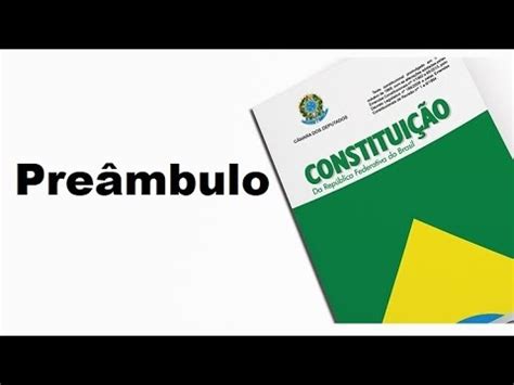 Áudio da Constituição Federal Preâmbulo YouTube