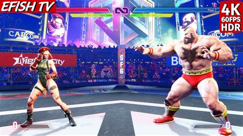 Cammy Vs Zangief Hardest AI Street Fighter 6 4K 60FPS HDR YouTube