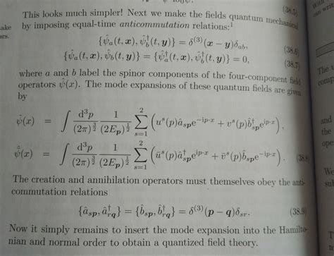 solved problem 10 verifying the field operator commutation