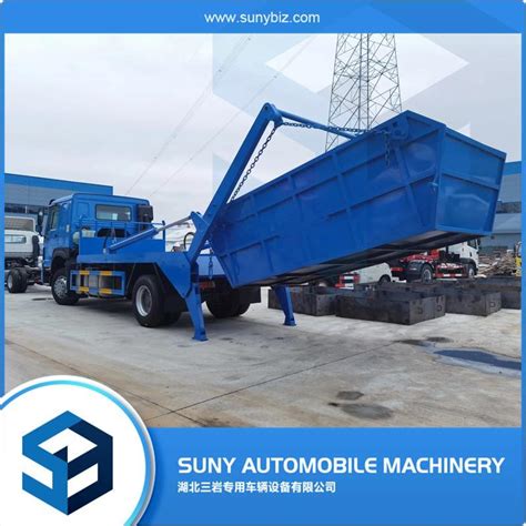 Swept Body Refuse Collector Swing Arm Garbage Truck Skip Loader Garbage