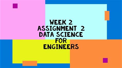 data science for engineers nptel week 2 assignment solution 2 2023 youtube