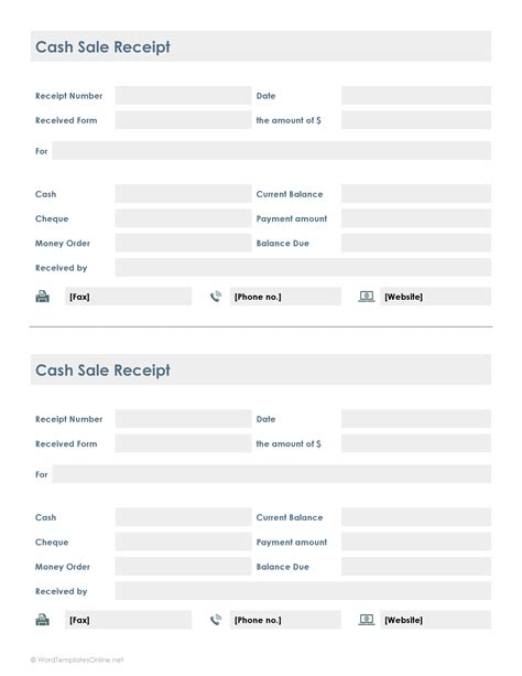 21 Free Cash Receipt Templates Word Excel And PDF