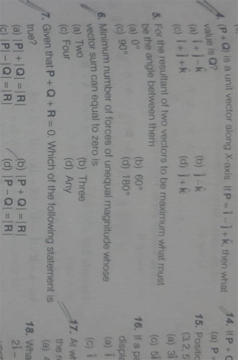 minimum number of forces of unequal magnitude whose vector sum can equal