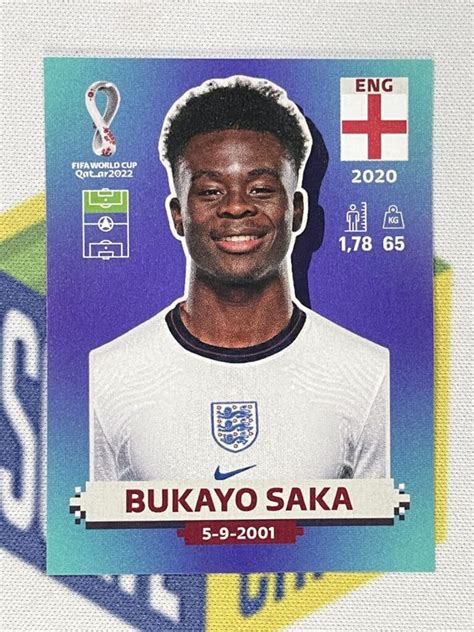 ENG19 Bukayo Saka England Panini World Cup 2022 Sticker Solve