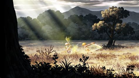 Fond d écran lumière du soleil le coucher du soleil Anime la
