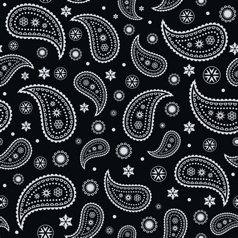 patrón de paisley sin costuras con estampado de bandana bufanda de
