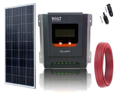 Zestaw Fotowoltaiczny 140W 10A MPPT Do Kampera 1x140WpoliMPPT10