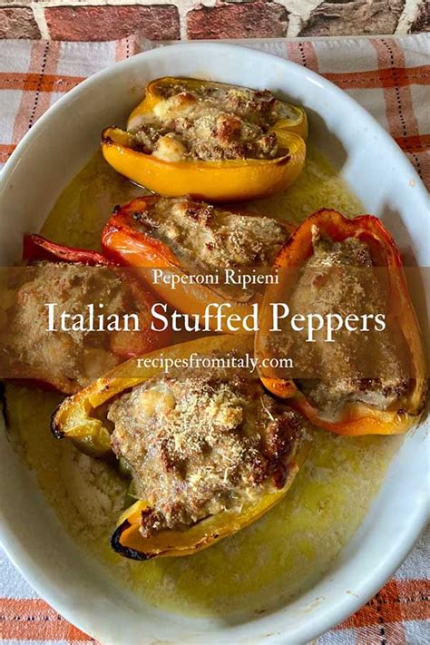 Italian Stuffed Peppers Peperoni Ripieni Recipes From Italy